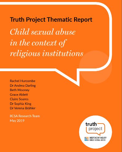 Truth Project Thematic Report: Child sexual abuse in the context of ...