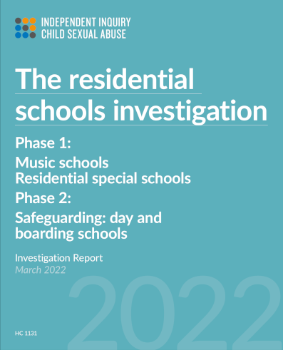 Residential schools Investigation Report | IICSA Independent Inquiry ...