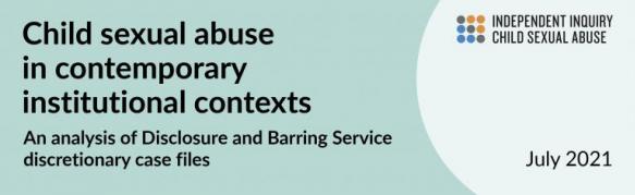 Research reports | IICSA Independent Inquiry into Child Sexual Abuse